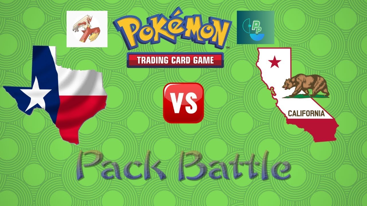 California Vs Texas Pokemon Pack Battle - YouTube