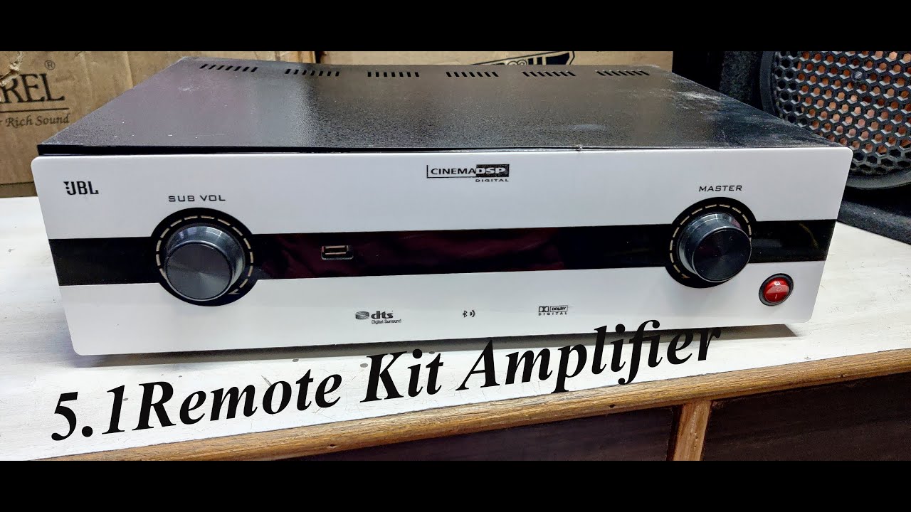 5.1 Full Transistor Based Amp | Dual Heavy Transformers | Front Acrylic Look | Gemtech Remote ...