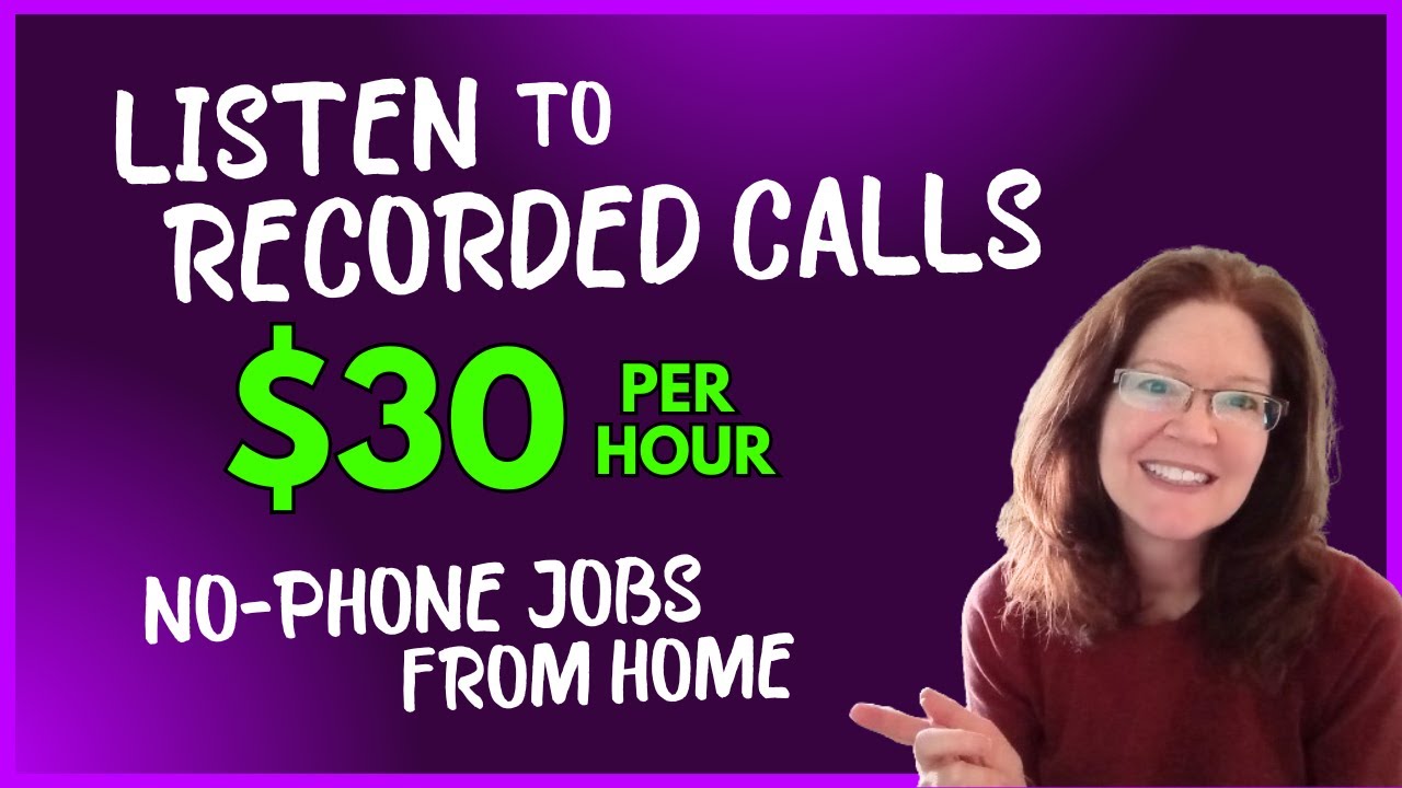 APPLY ASAP! $30/Hr. Listen To Phone Calls & Supervise Call Center ...
