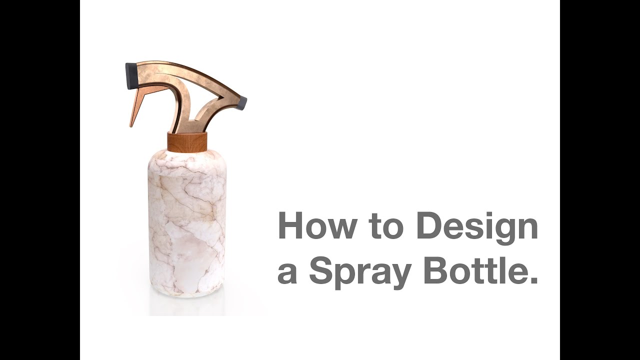 How to design a Spray bottle in Fusion 360 - product design. - YouTube
