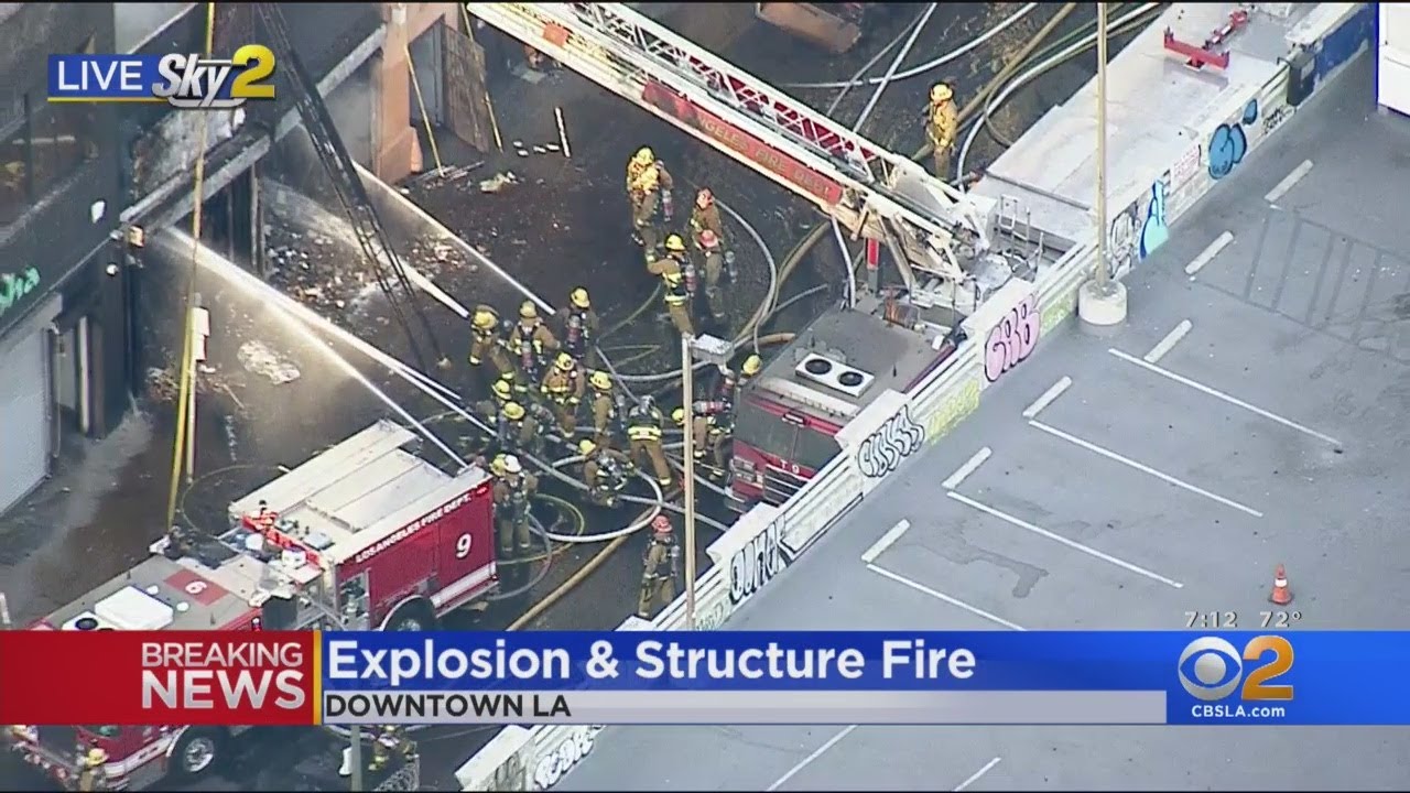 Major Fire, Explosion In DTLA Leaves At Least 10 Firefighters Injured ...
