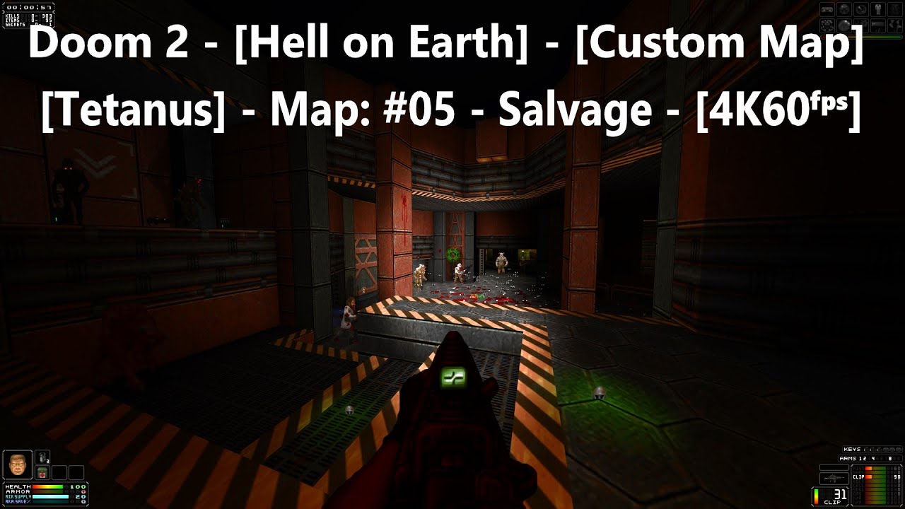 Project Brutality 3.0 - Doom 2 - [Tetanus] - Map: #05 - Salvage - [4K60ᶠᵖˢ] - YouTube