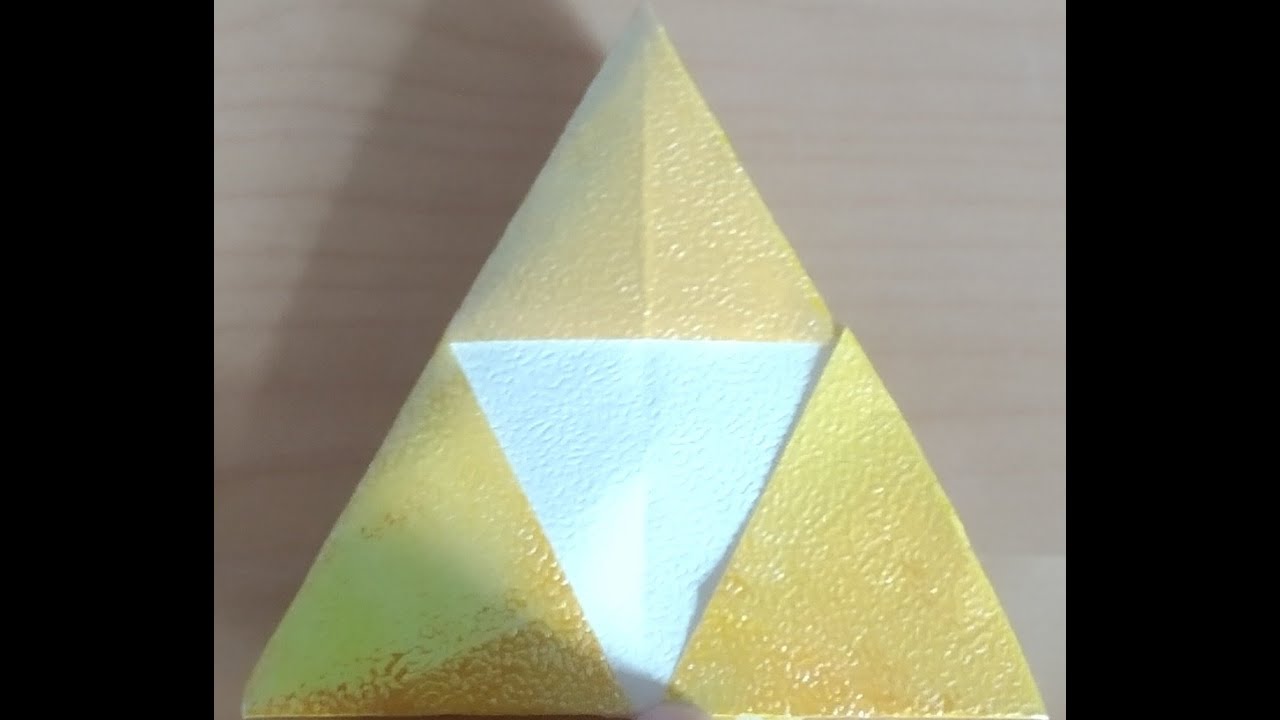 Origami! pliage papier Zelda Triforce - YouTube