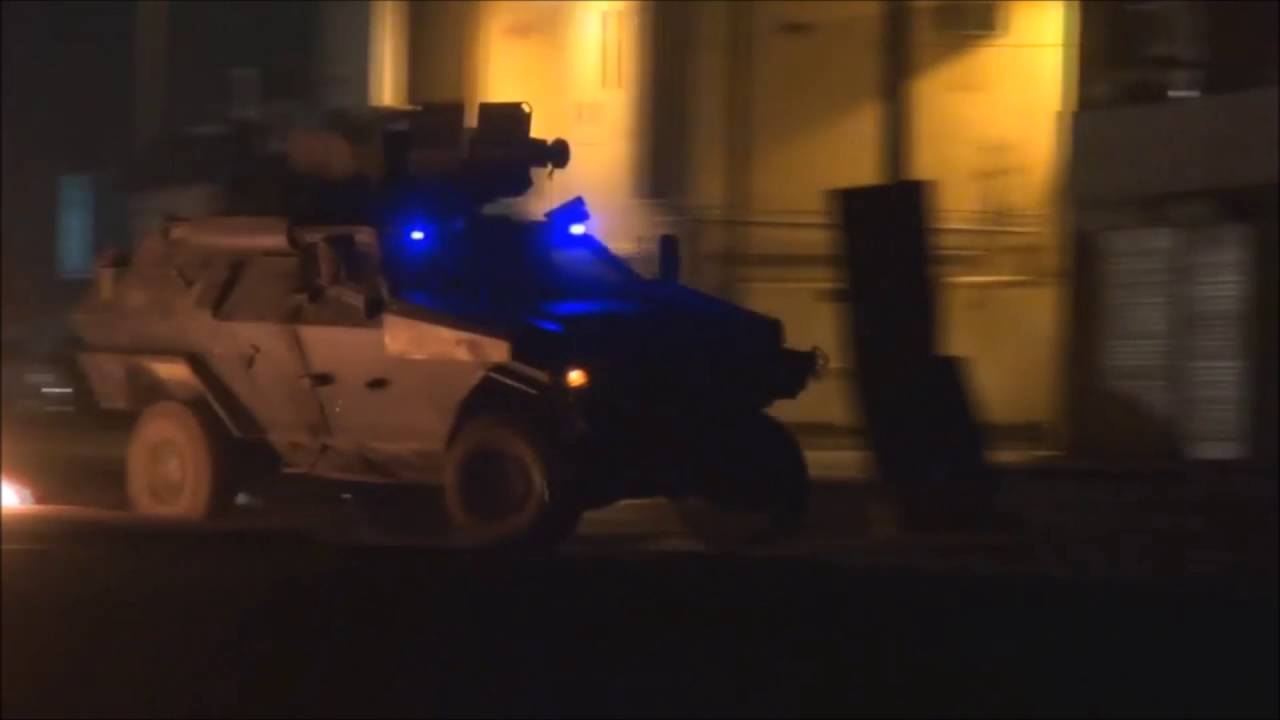 Bahrain : Resistance Movement Hit Riot Police APC Multiple Times With ...