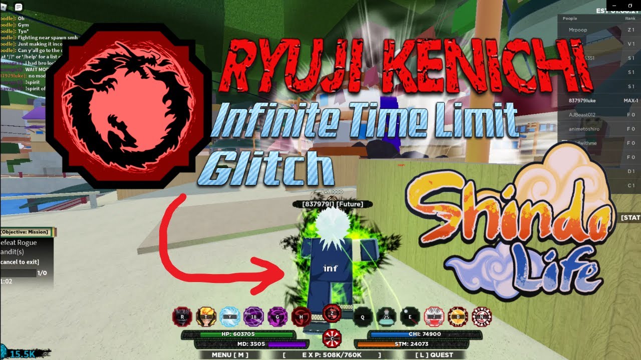 (CODES) SHINDO LIFE | RYUJI KENICHI FINAL FORM INFINITE TIME LIMIT ...