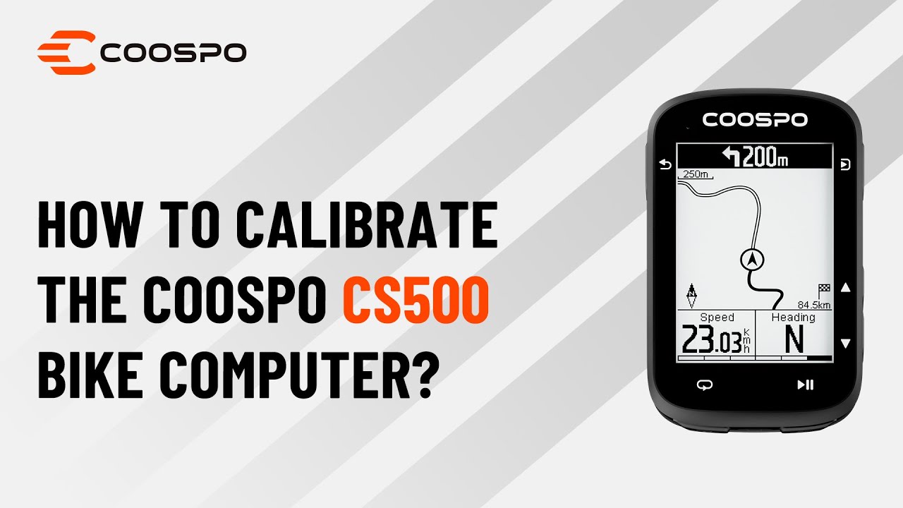 How to Calibrate the Coospo CS500 Bike Computer? - YouTube