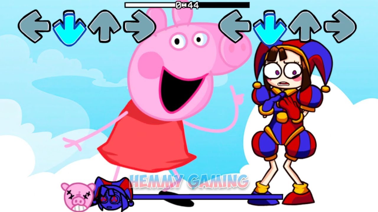 FNF Peppa ALL PHASES vs Amazing Digital Circus Sings Circus Girl ...