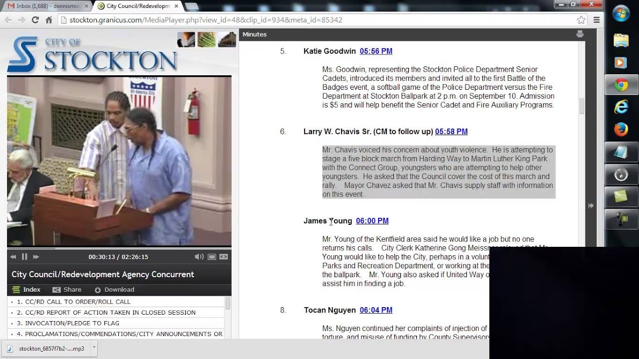 Larry W. Chavis Sr addresses city councilmen to start a march in ...