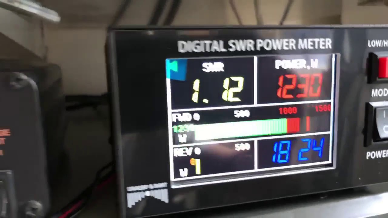 Digital color swr meter test - YouTube