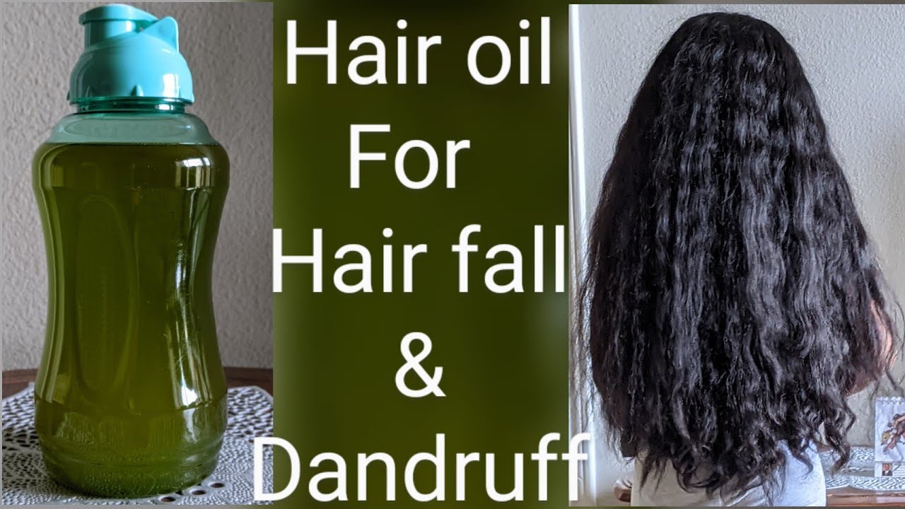 Best Homemade Hail oil for Hair fall and dandruff🥬☘️🌿🍀🌺🌼👩🏻‍🔬 || Magic ...