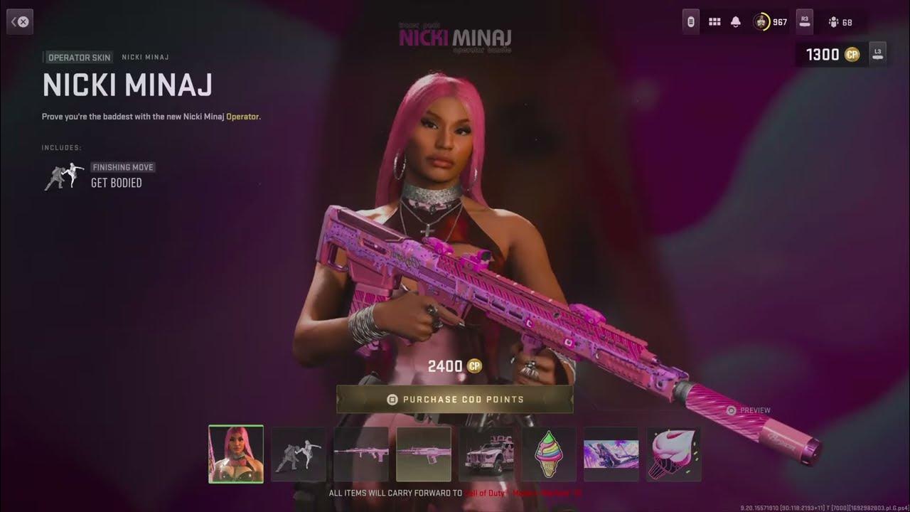 Nicki Minaj Operator Preview on Warzone 2.0 Season 5 Gameplay Live Stream Session 450 - YouTube