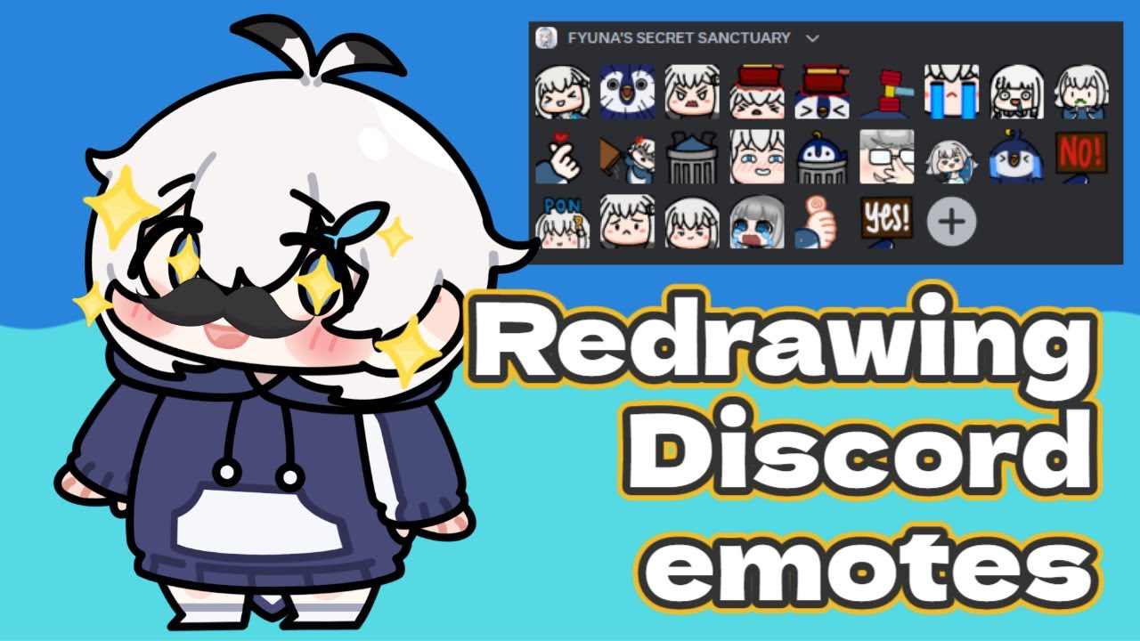 【DRAWING STREAM】Re-doing discord server emotes [Setsuki Fyuna #sgvtuber ...