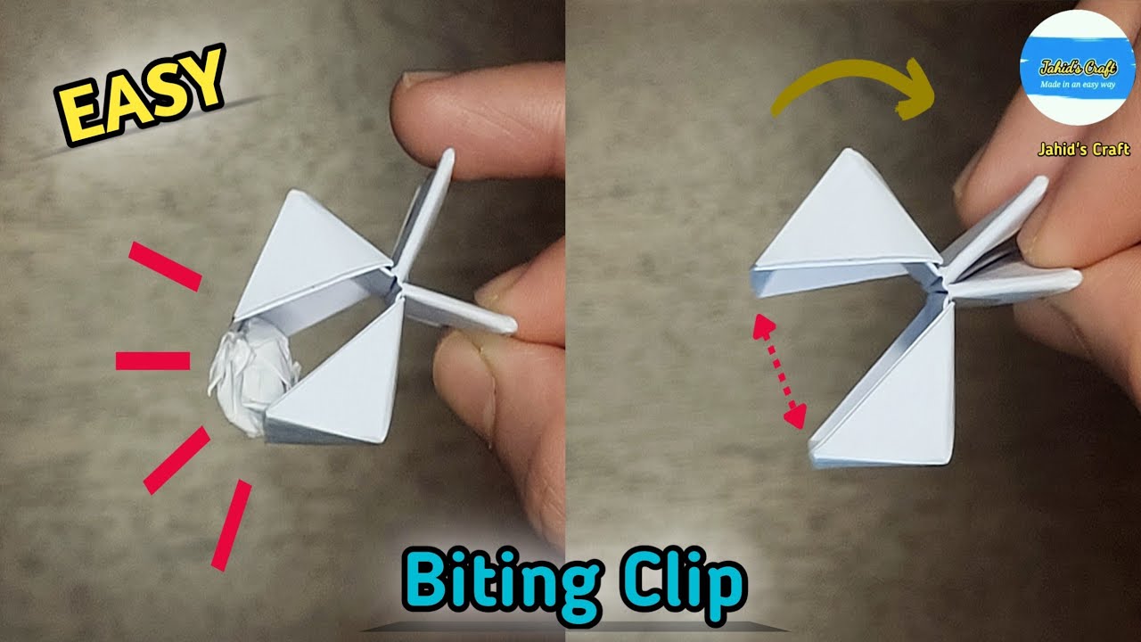 Origami Paper Pincers | Moving Paper Toys | Paper Craft - YouTube