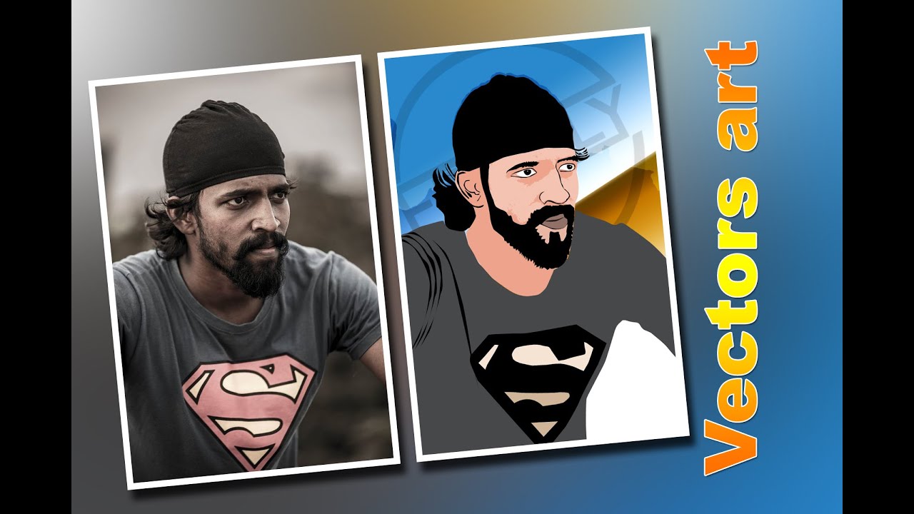 Photoshop I How to Creat Cartoon Effect I Vector Art Easy - YouTube