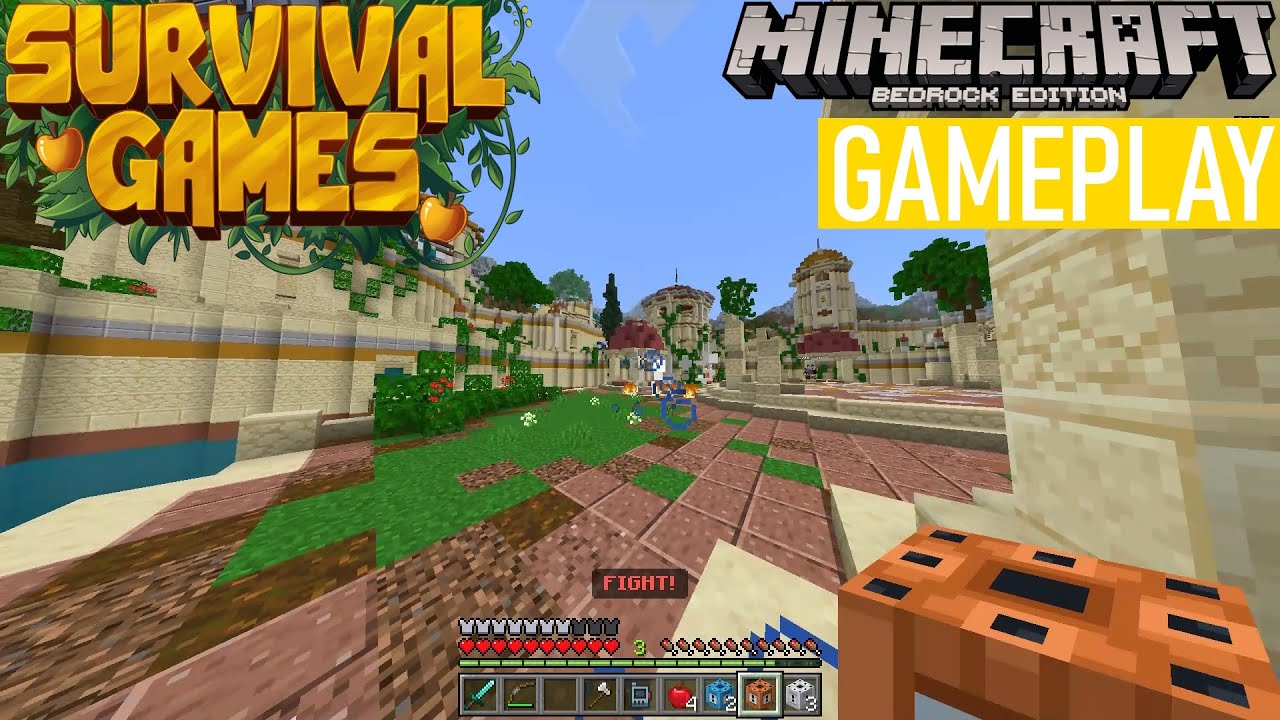 SURVIVAL GAMES GAMEPLAY - THE HIVE MINECRAFT BEDROCK - YouTube