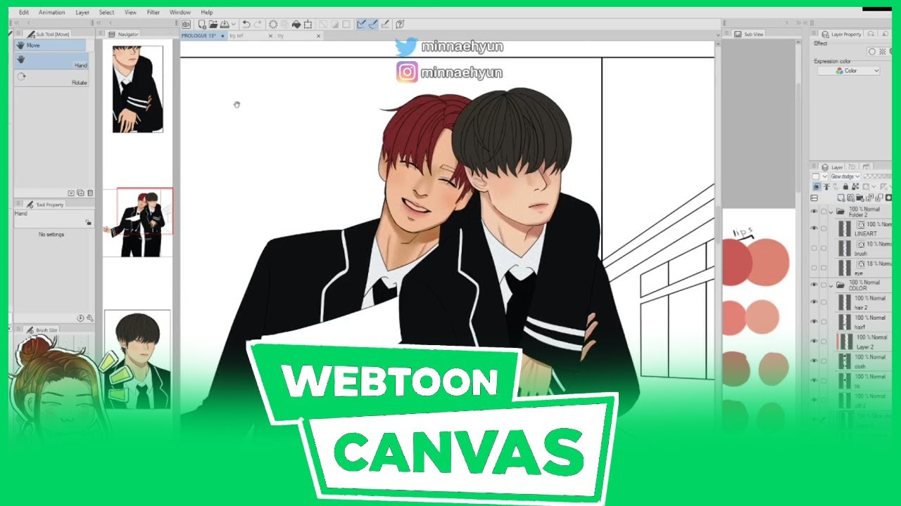 How I Make My Webtoon Episode! PT. 9 (Speed Process)(COLORING) - YouTube