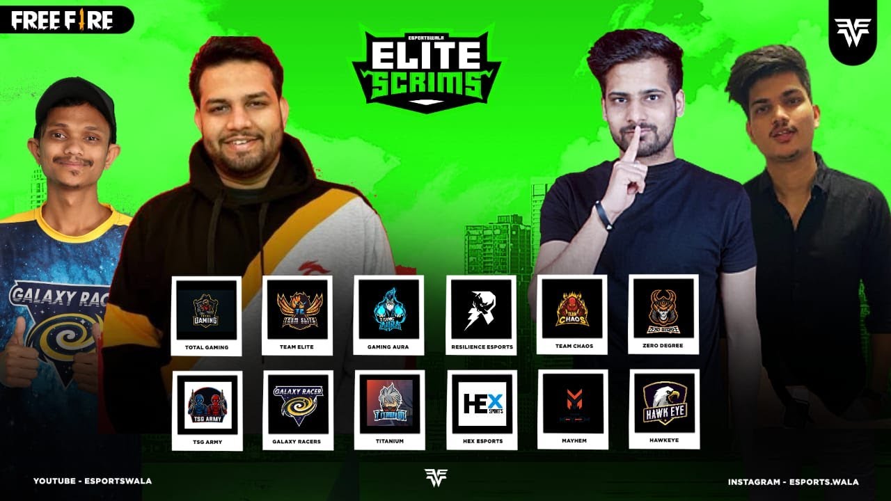 Esportswala ELITE SCRIMS| TOTAL GAMING | TEAM ELITE | GXR | AURA | MYM ...