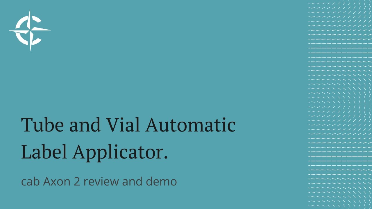 cab Axon 2 Semi Automated Printer Applicator Introduction - YouTube