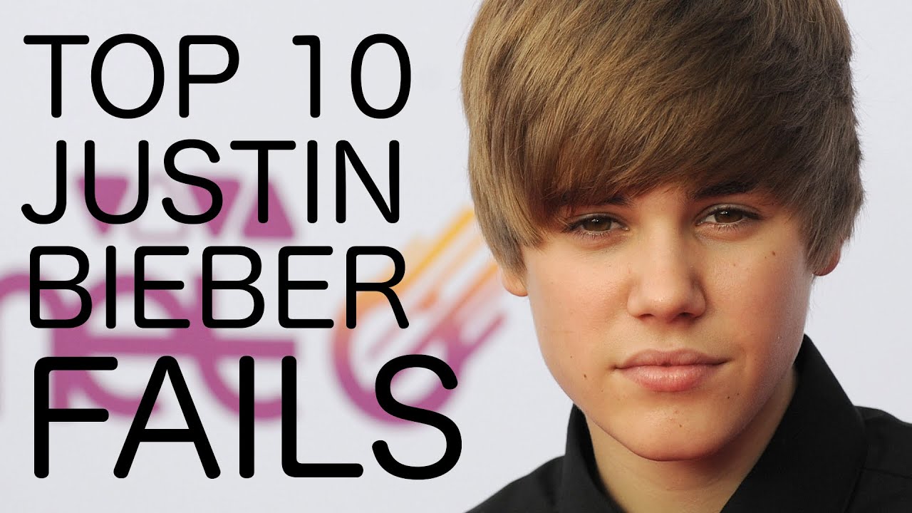 Top 10 Justin Bieber Fails - YouTube