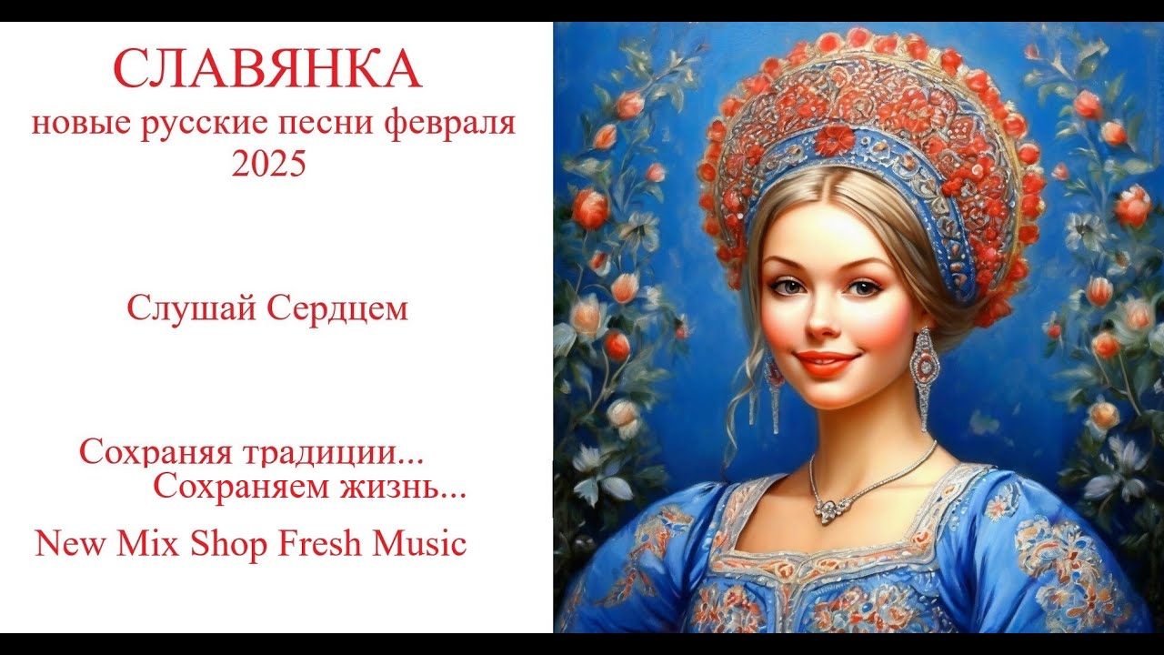 СЛАВЯНКА. Новые русские песни февраль 2025. Russian Pop Best Music ...