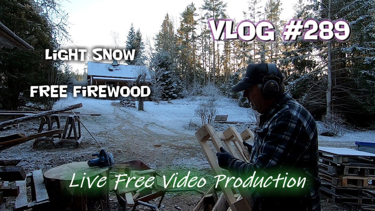 First snow, free heat. Vlog #289 - S6 - YouTube