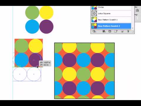 Adobe Illustrator CS5 Pattern Fill Part 2 - YouTube