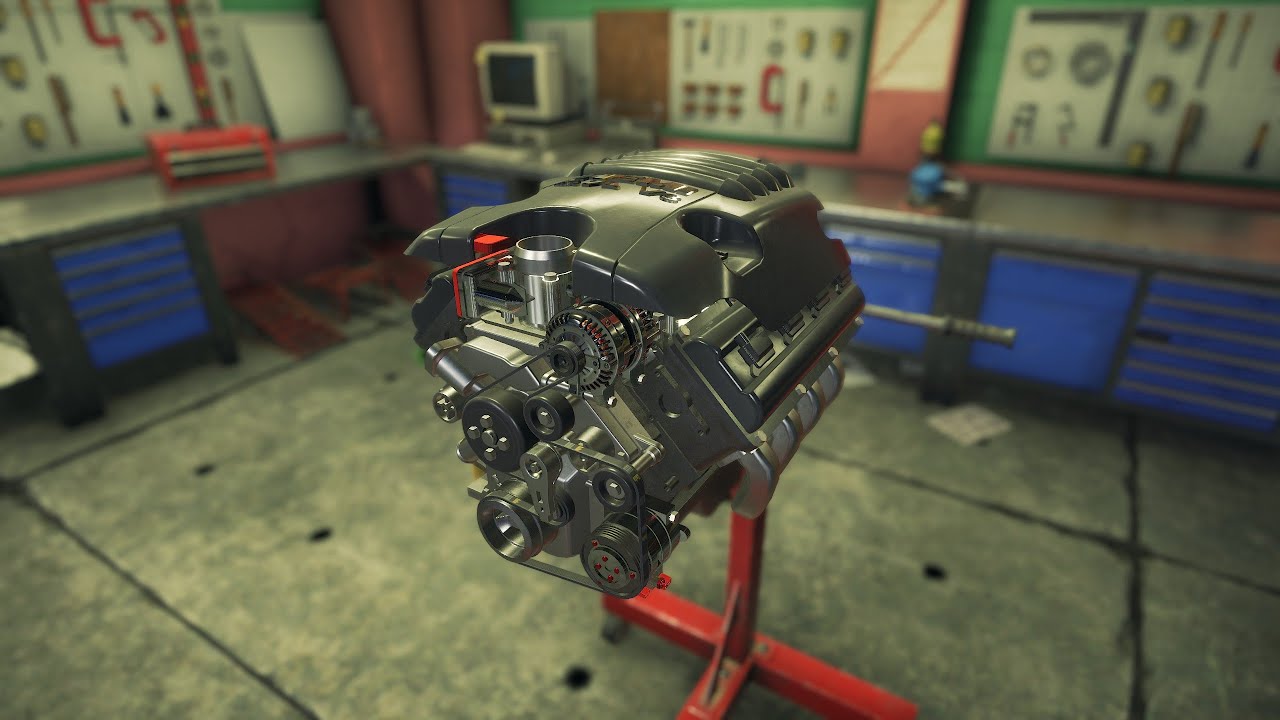 Car Mechanic Simulator 2018: V8 HEMI B Engine - YouTube