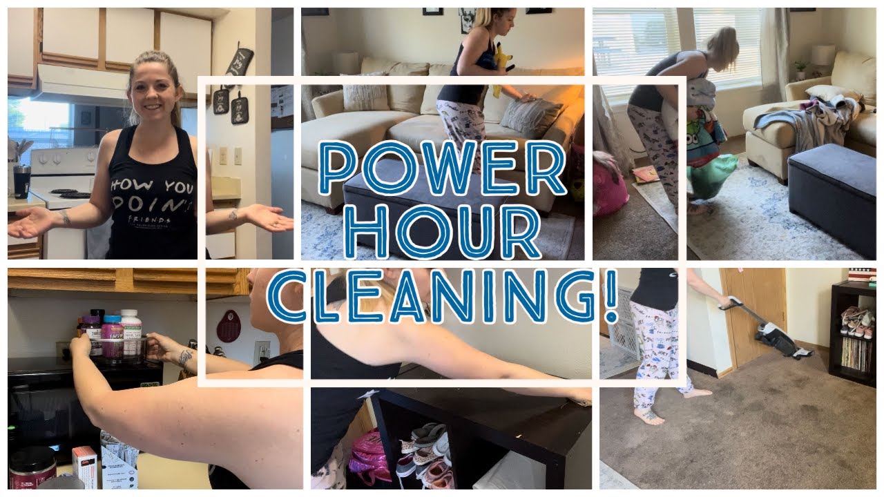 EARLY MORNING POWER HOUR CLEAN WITH ME! - YouTube