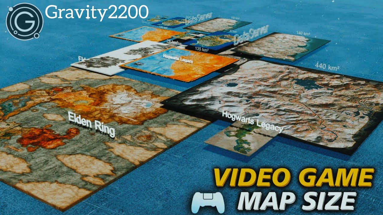 VIDEO GAME MAP size comparison (2024) - YouTube