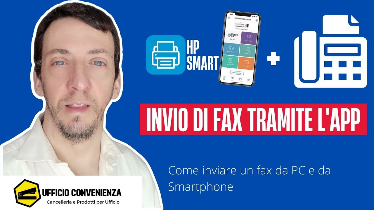 HP SMART INVIO FAX CON L'APP - YouTube