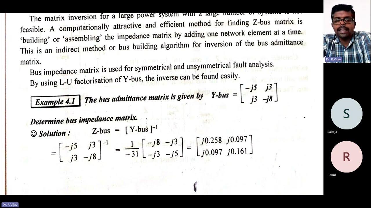 2 Marks Solved Problem on Bus Impedance Matrix #powersystemanalysis - YouTube