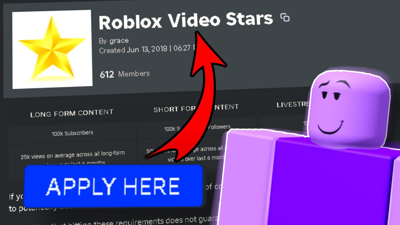 Roblox Video Stars Applications Now Open! - YouTube