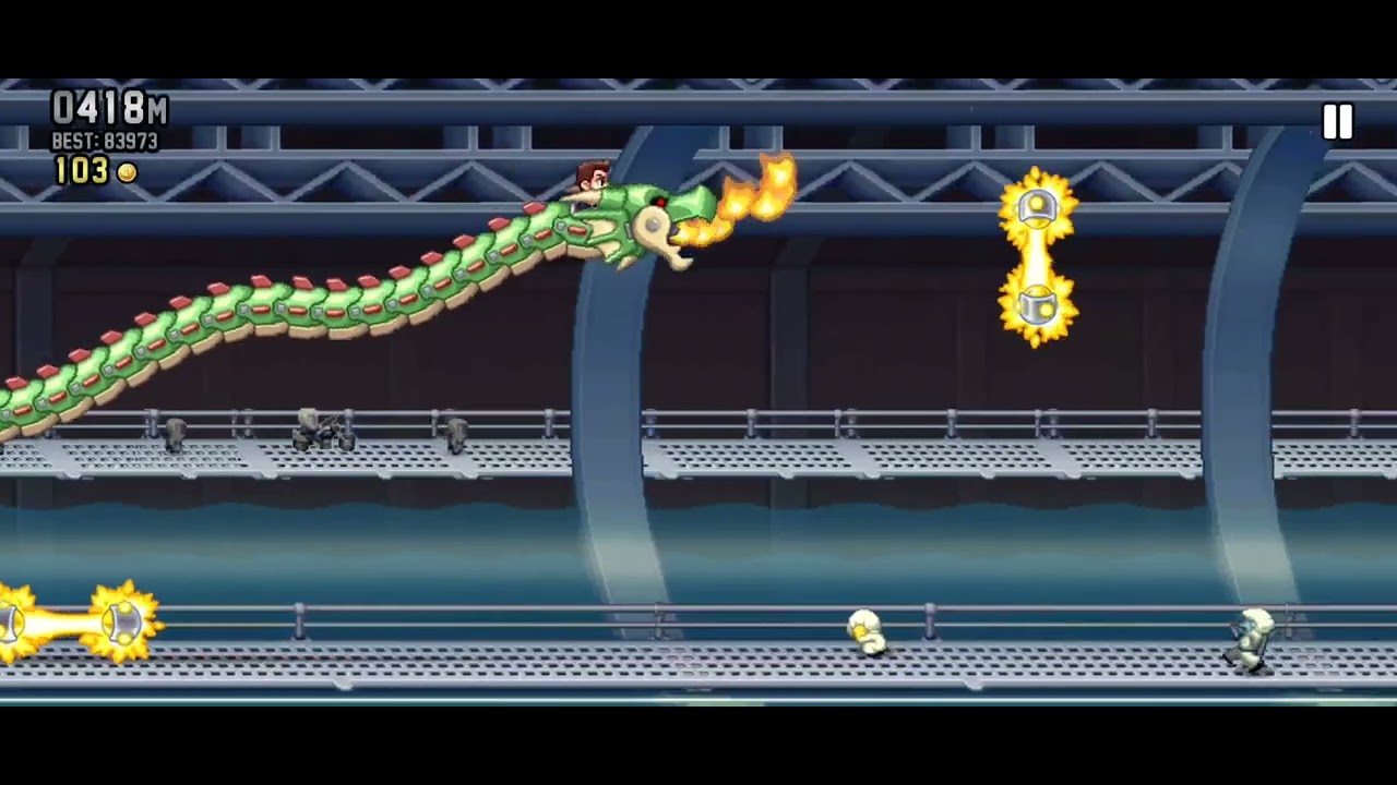 Jetpack Joyride Vehicle Run Mr Cuddles 1,639M - YouTube