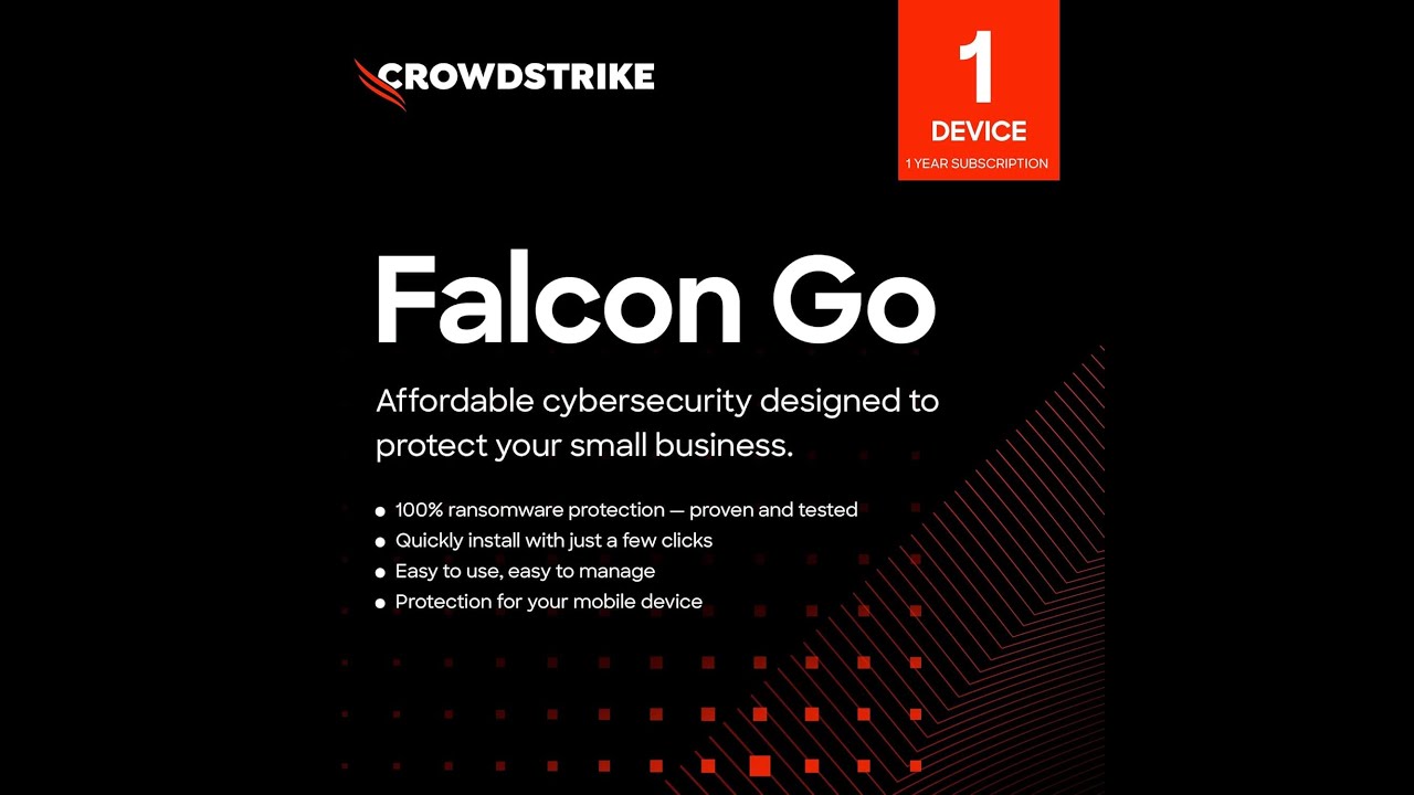 Cybersecurity for Small Businesses : CrowdStrike Falcon Go | Premier Antivirus Protection - YouTube