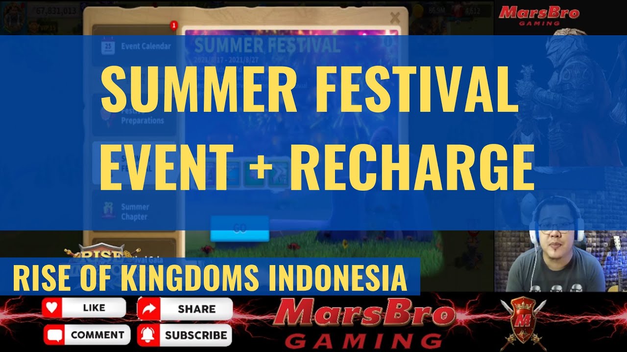 SUMMER FESTIVAL DAN RECHARGE EVENT [ RISE OF KINGDOMS INDONESIA ] - YouTube