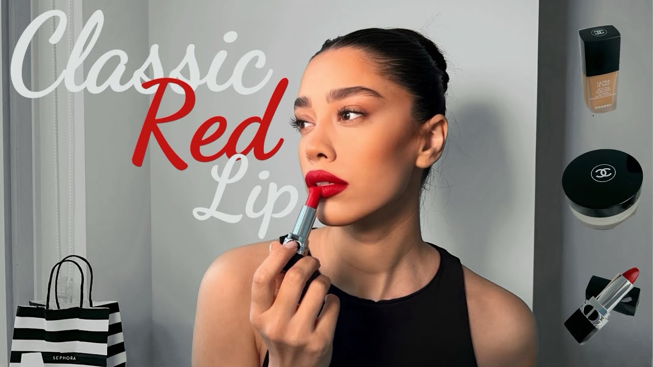 Classic red lip 💋 - YouTube