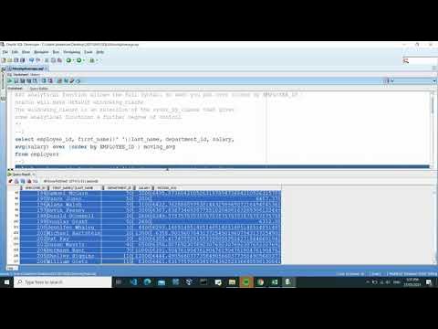 How to get the moving average using SQL - YouTube