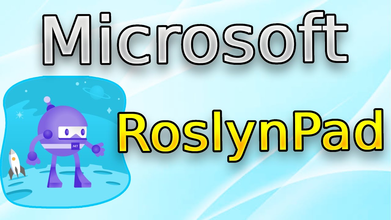 RoslynPad | Microsoft'un yeni C# editörü - YouTube
