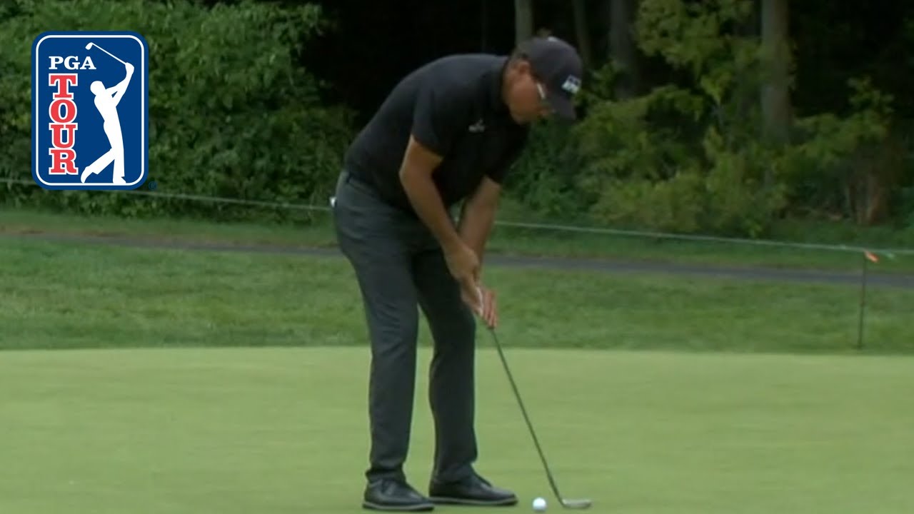 Phil Mickelson explains pause in putting stroke during the Memorial ...