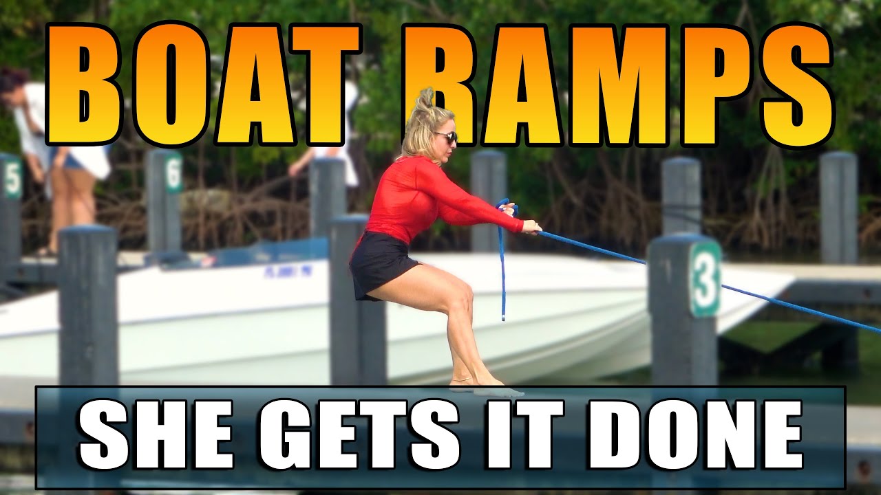 Lady Launches Boat Like a Boss! | Miami Boat Ramps | Boat Ramp Divas ...