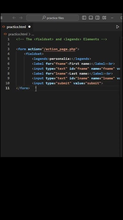 The Fieldset And Legends Elements Html Htmlbasics Html5 Coding Webdesign Webdevelopment 