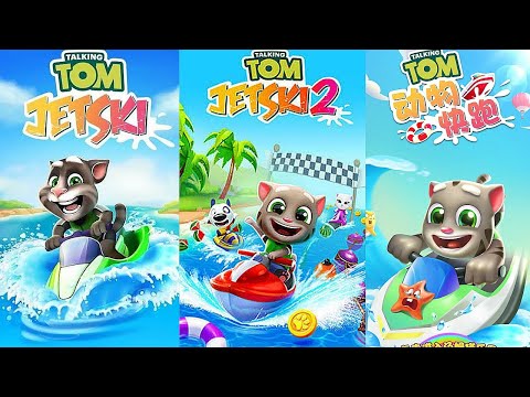 Talking Tom Jetski vs Talking Tom Jetski 2 vs Talking Tom Jetski 3 Gameplay Android ios