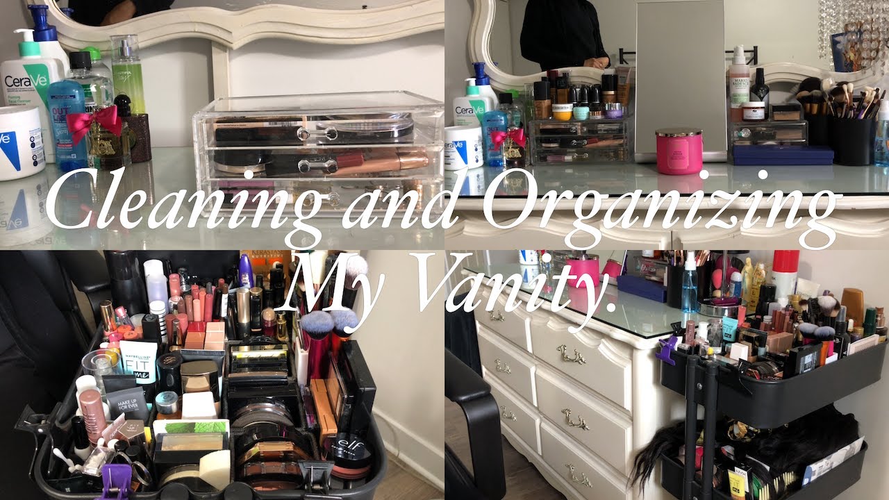 Cleaning and Organizing My Vanity - YouTube