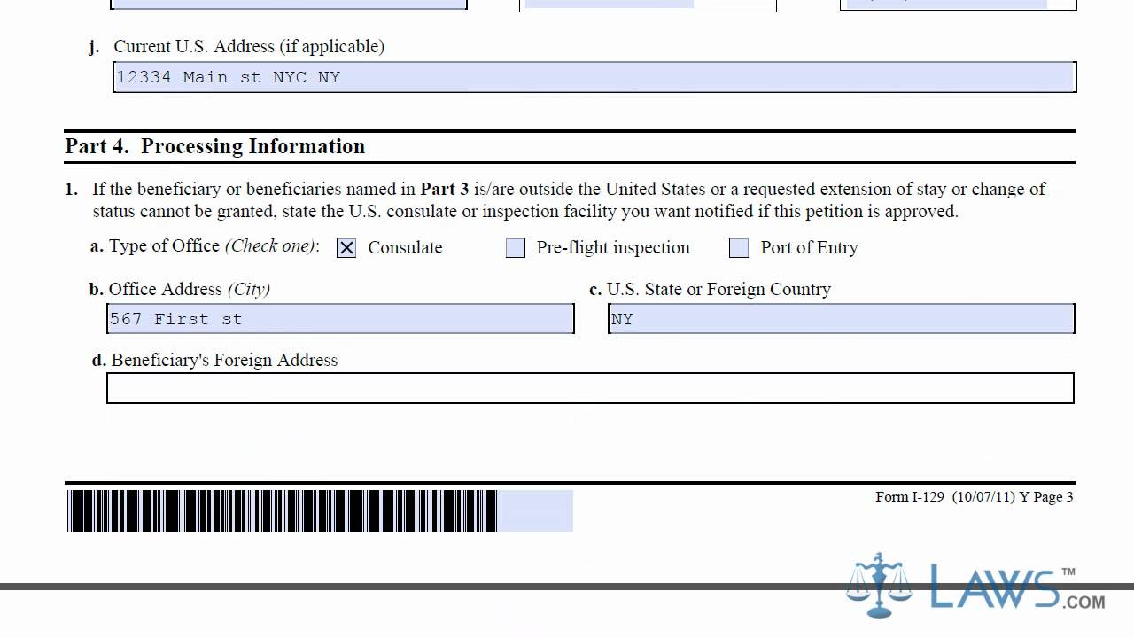 Form I 129 YouTube Form I 129 YouTube