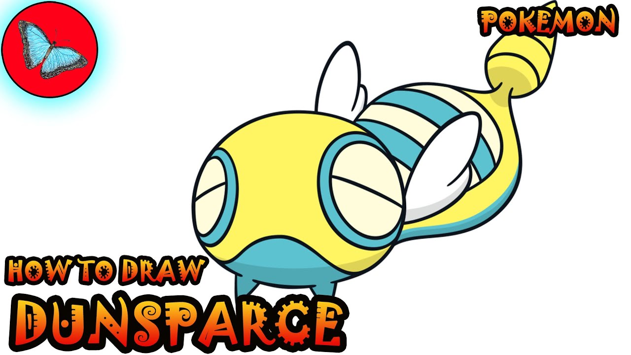 How To Draw Dunsparce From Pokemon | Drawing Animals - YouTube