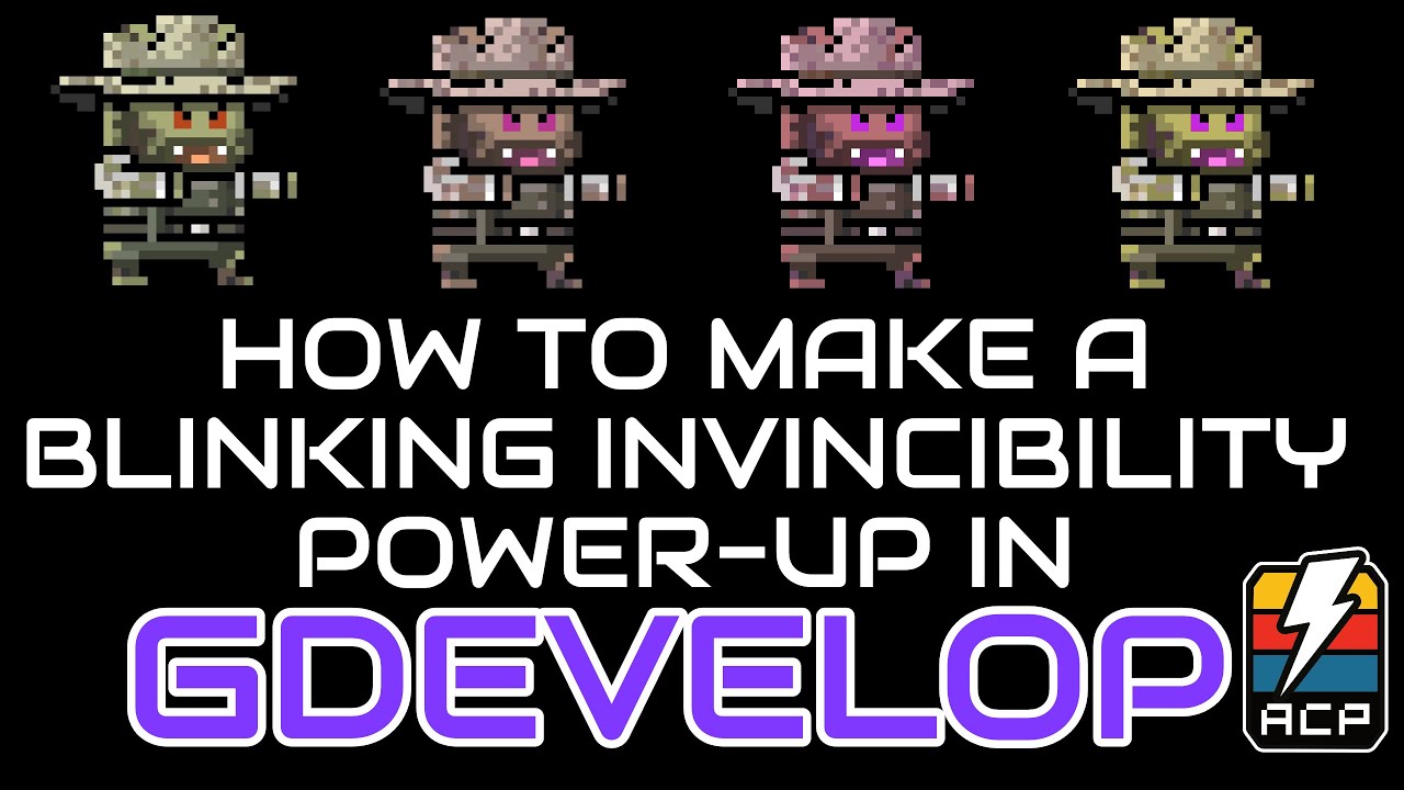 How To Make A Blinking Invincibility Power Up in GDevelop (Mario-Style ...