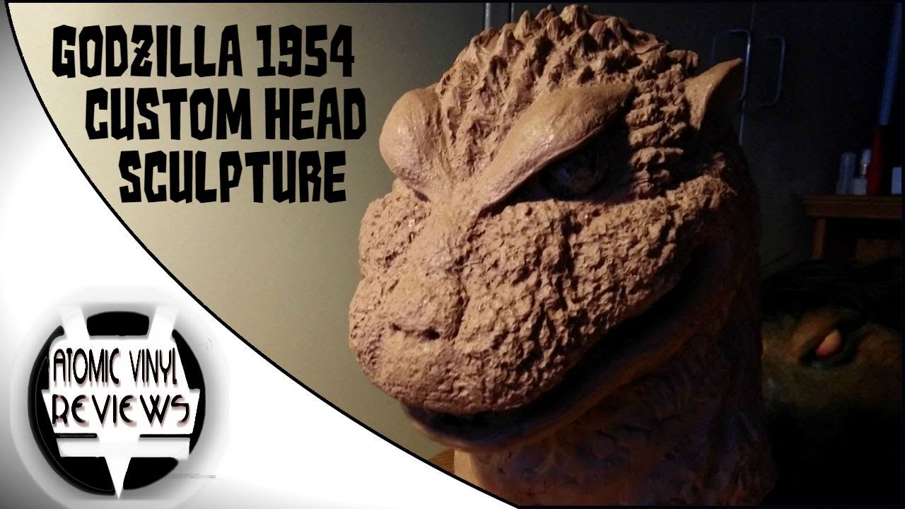 Godzilla 1954 head sculpture and other projects - YouTube