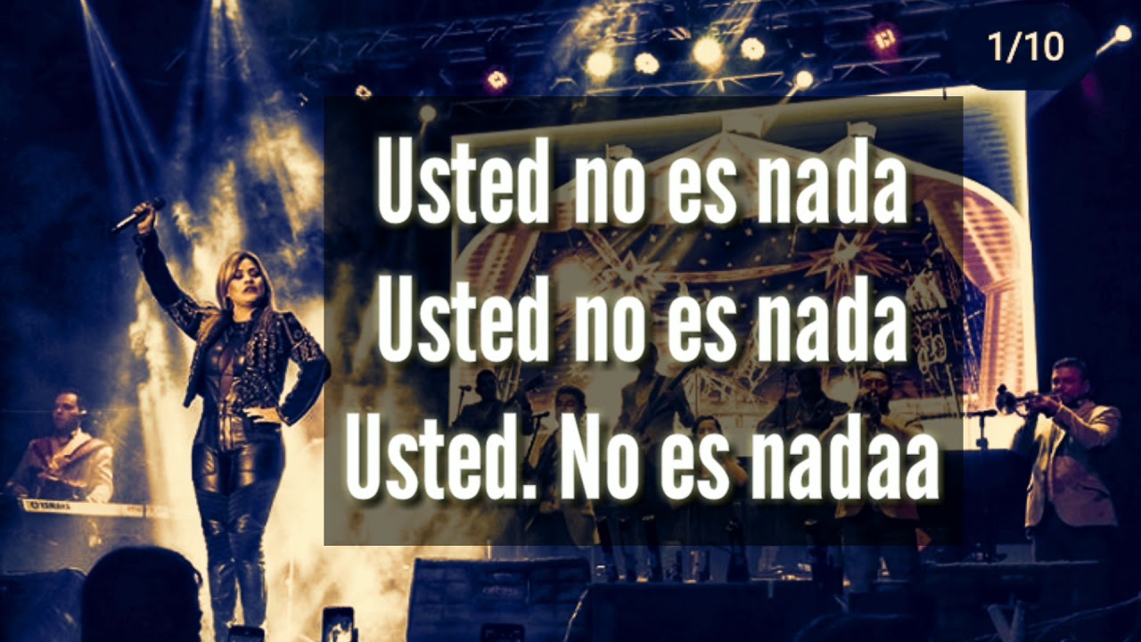 Usted no es nada - Francy [ LETRA 4K ] - YouTube