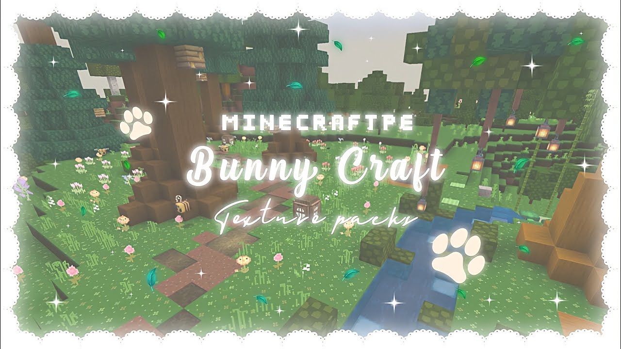 Minecraft PE ‣ texture pack Bunny Craft & How to downloa ⌗ ios 🐻 - YouTube
