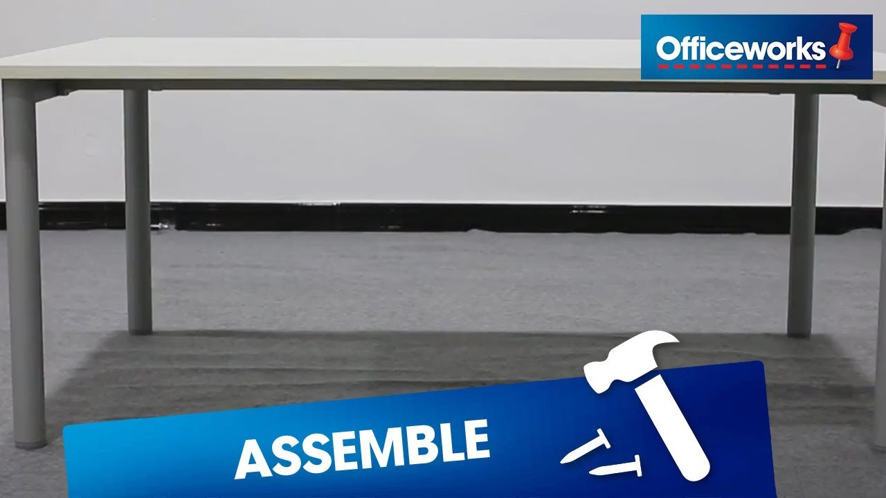 Matrix Height Adjustable Portable Table Assembly Instructions - YouTube